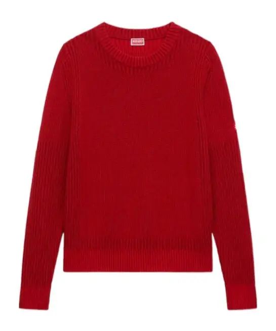 Kenzo Boke Flower 2.0 Embroidered Jumper - Mid Red