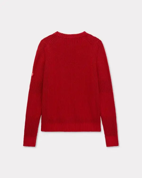 Kenzo Boke Flower 2.0 Embroidered Jumper - Mid Red