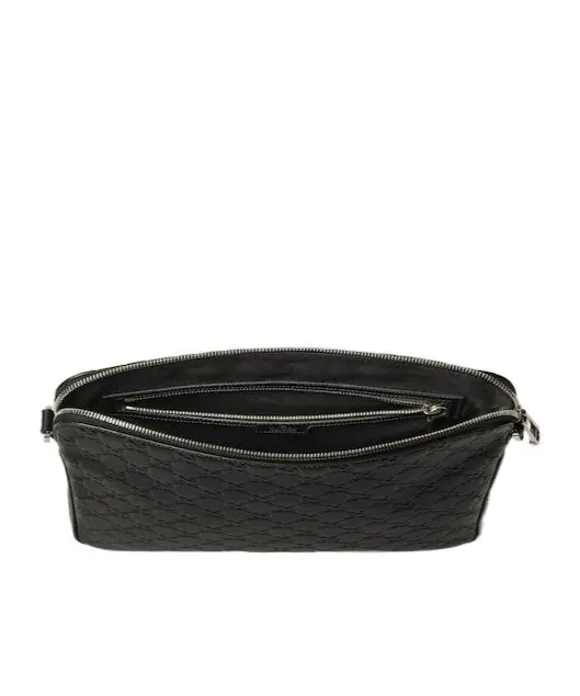 Gucci Gg Emblem Medium Crossbody Bag - Black