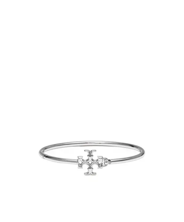 Tory Burch Eleanor Logo Plaque Cuff - Gray