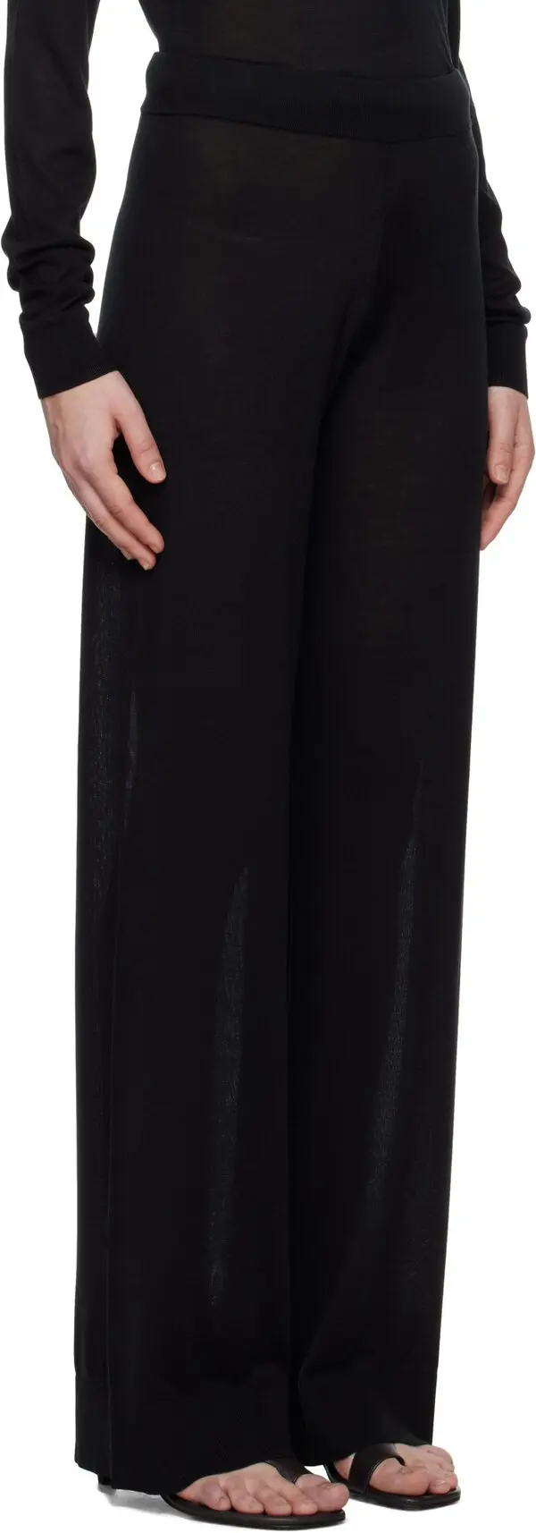 TOTEME Wide-leg Knitted Trousers