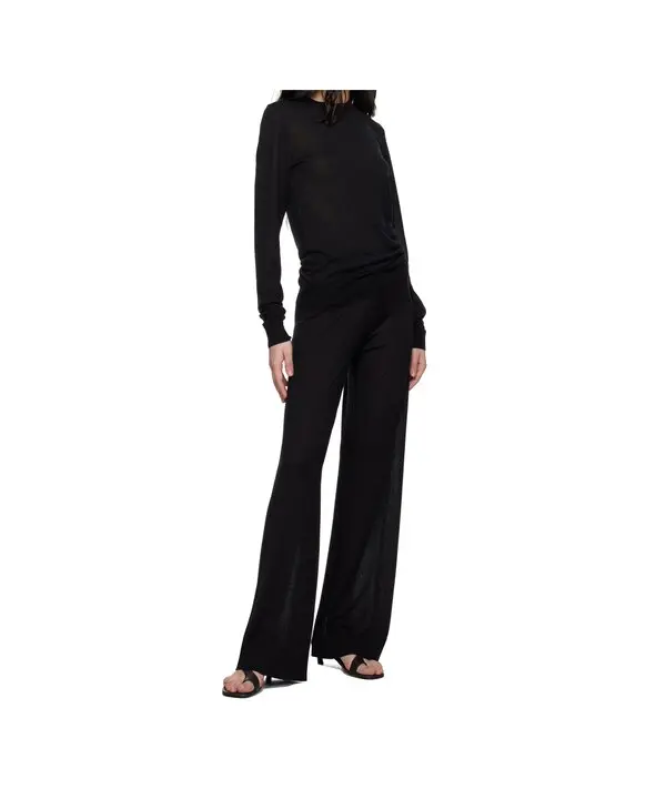 TOTEME Wide-leg Knitted Trousers