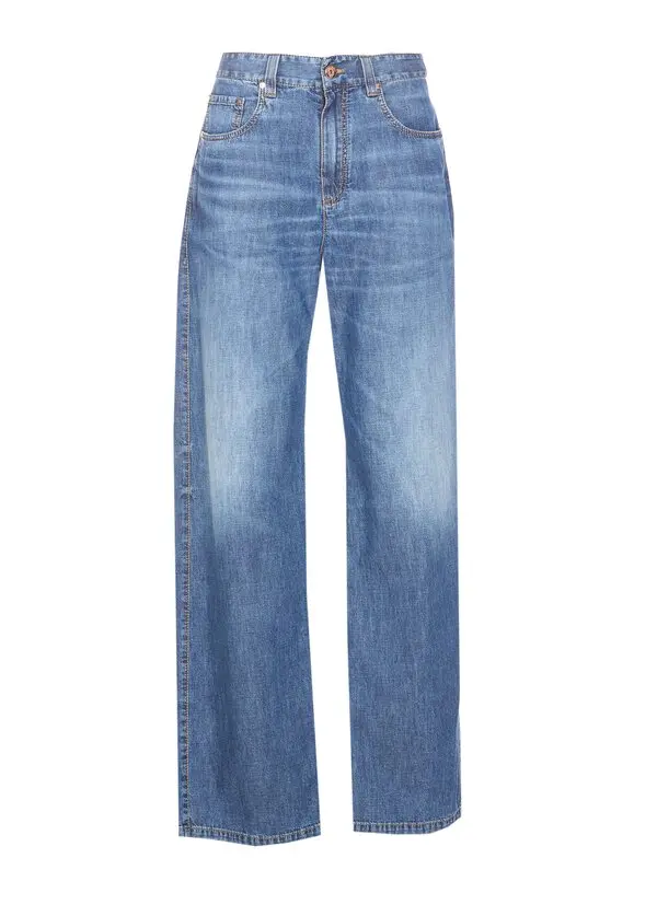Brunello Cucinelli Boyfriend Jeans - Blue