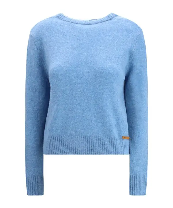 Marni Open Back Crewneck Jumper - Lightblue