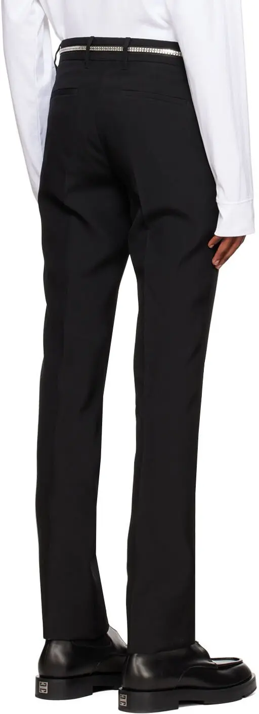 Givenchy Chained-waistband Detail Straight Leg Trousers