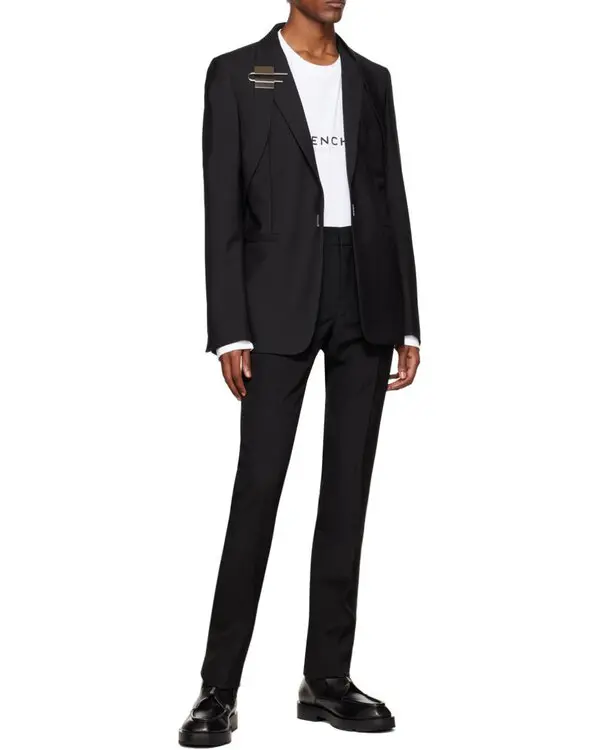 Givenchy Chained-waistband Detail Straight Leg Trousers