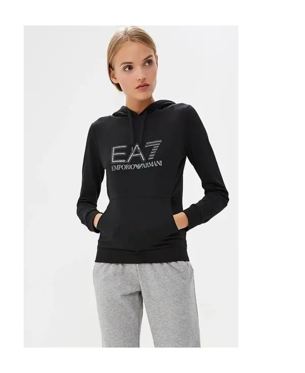 EA7 Logo Hooded Sweater