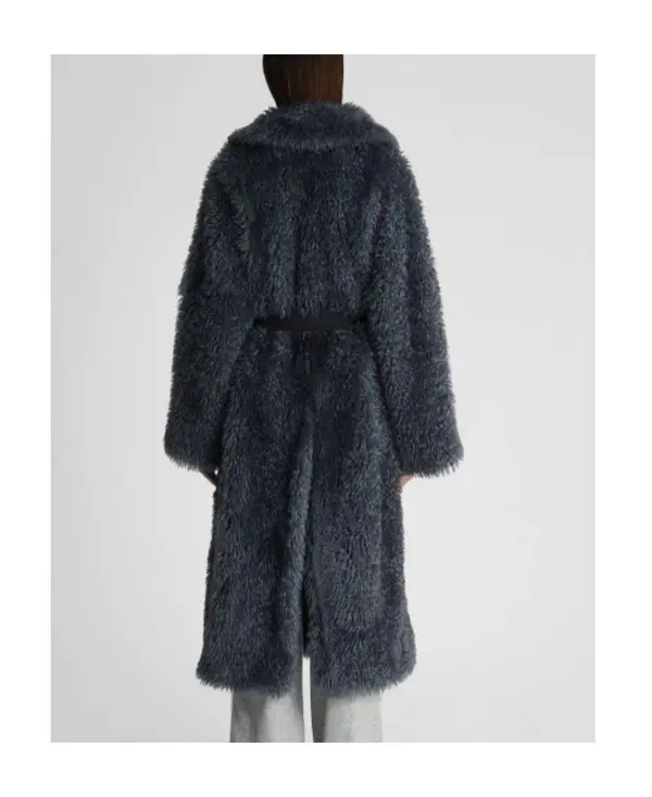 Ermanno Scervino Belted Shearling Coat