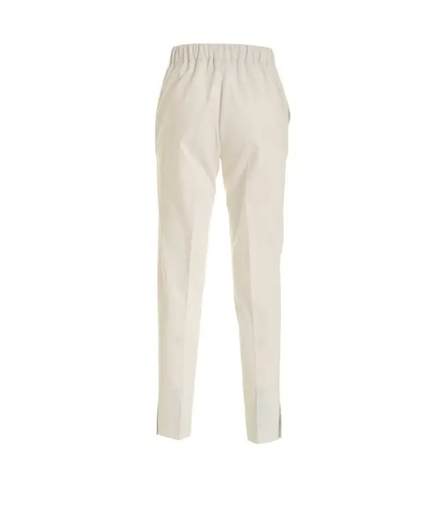 Fabiana Filippi Slit Cuff Straight Leg Trousers