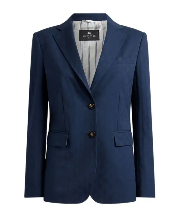 Etro Paisley Jacquard Blazer - Black
