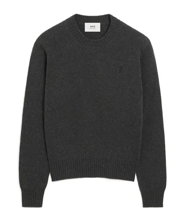 Ami De Coeur Crew Neck Sweater - Anthracite