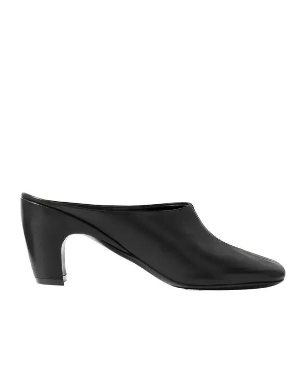 Dries Van Noten Heeled Slip-on Mules - Black