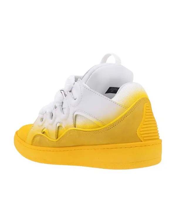 LANVIN Curb Gradient-effect Sneakers - Yellow