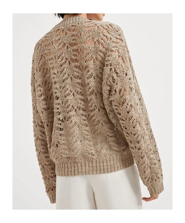 Brunello Cucinelli V-neck Buttoned Cardigan With Ribbed Edges