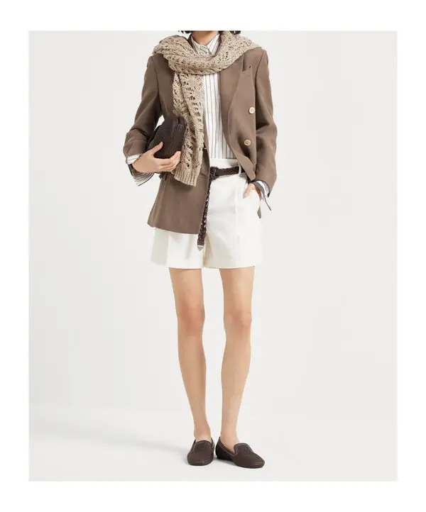 Brunello Cucinelli V-neck Buttoned Cardigan With Ribbed Edges