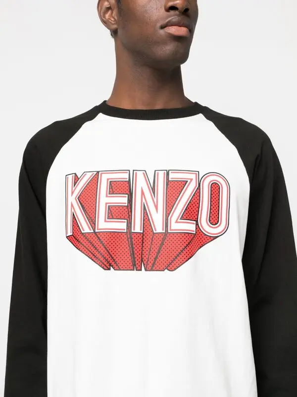 Kenzo Logo-printed Long Sleeved T-shirt