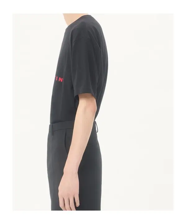 Valentino Garavani Logo Printed Crewneck T-shirt - Black