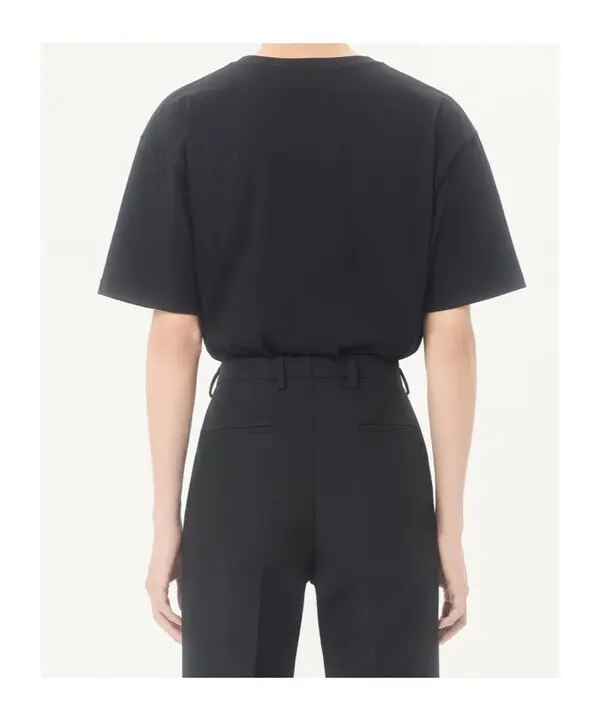 Valentino Garavani Logo Printed Crewneck T-shirt - Black