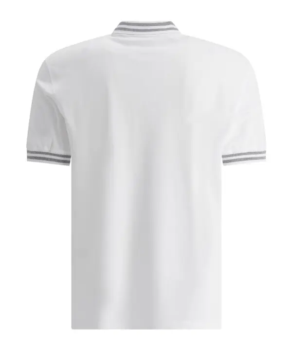 Brunello Cucinelli Logo Printed Short-sleeved Polo Shirt