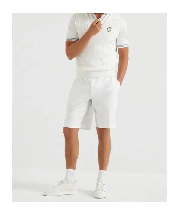 Brunello Cucinelli Logo Printed Short-sleeved Polo Shirt