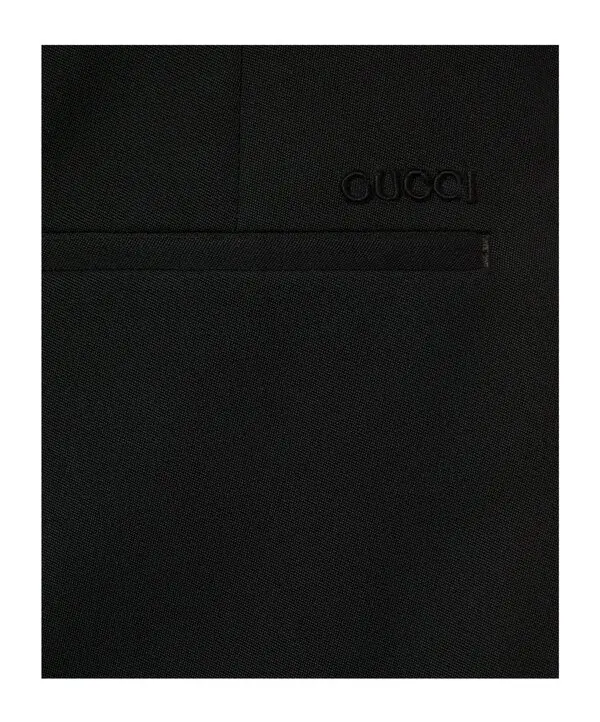 Gucci Embroidered Gabardine Trousers