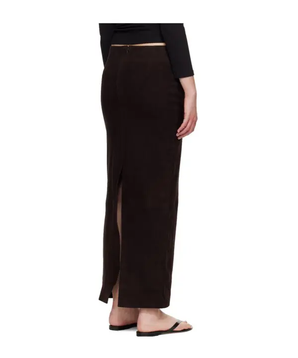 ST. AGNI Slim-fit Paneled Maxi Skirt