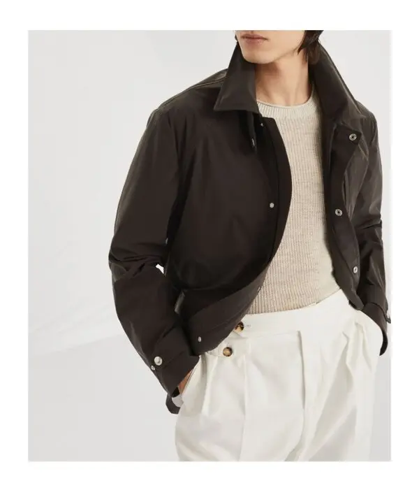 Brunello Cucinelli High-neck Long-sleeved Jacket