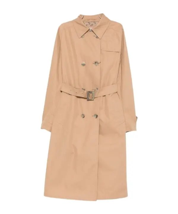 Herno Belted Double-breasted Coat - Nude