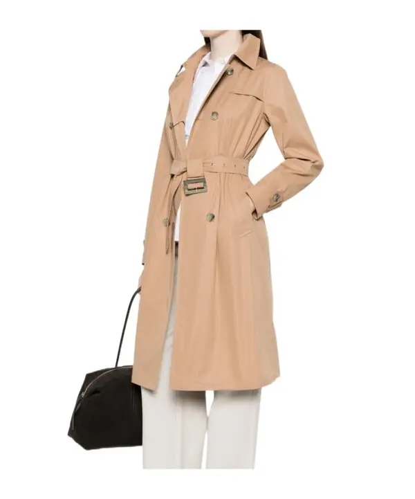 Herno Belted Double-breasted Coat - Nude