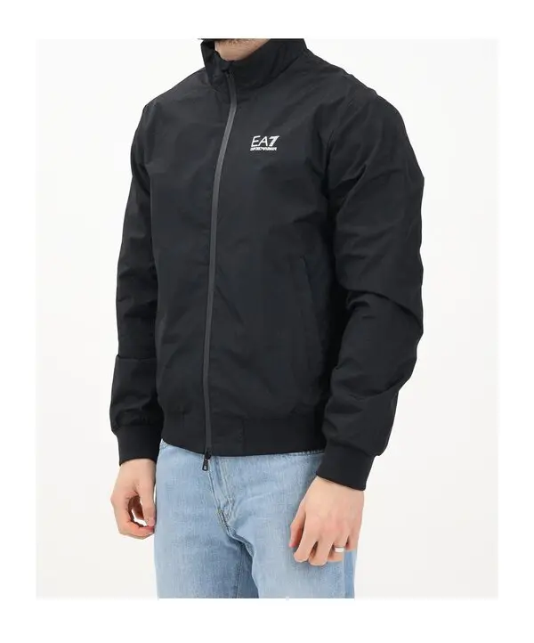 EA7 Logo Print Blouson Jacket
