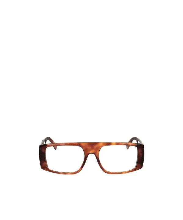 Moncler Rectangle Frame Eyeglasses - Brown