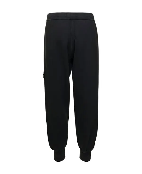 Stone Island Logo Patch Track Pants - Black