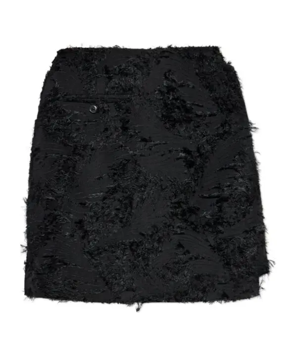 SAMSOE SAMSOE High-waist Textured Fringe Skirt