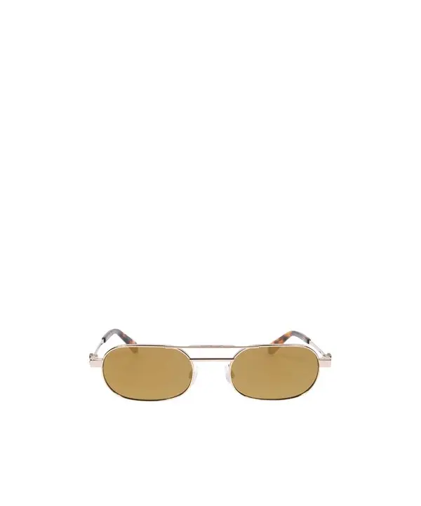 Off-White Vaiden Oval Frame Sunglasses - Nude