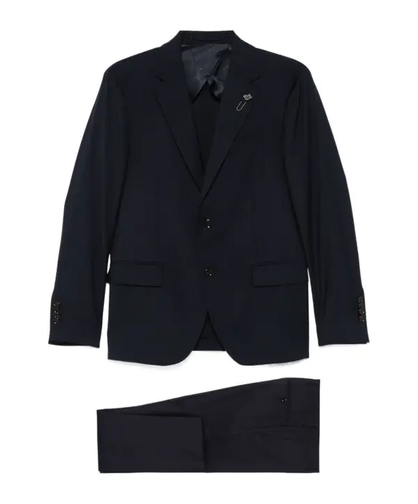 LARDINI Single-breasted Two-piece Suit - Black