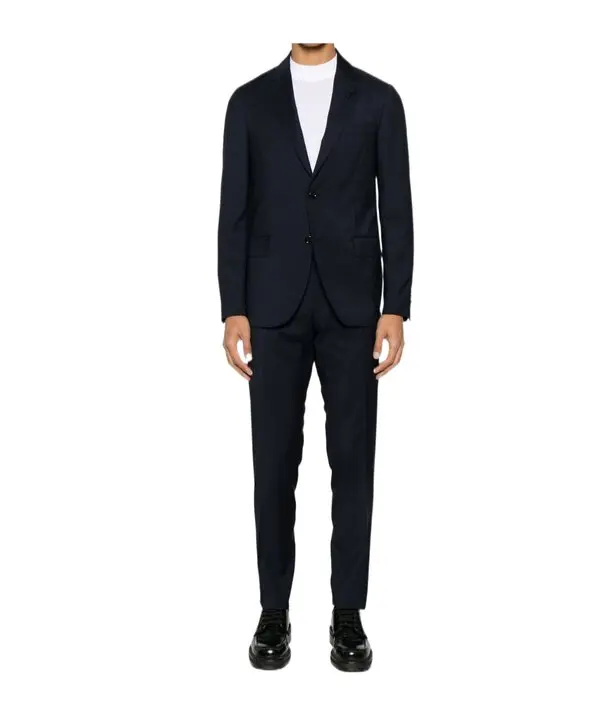 LARDINI Single-breasted Two-piece Suit - Black