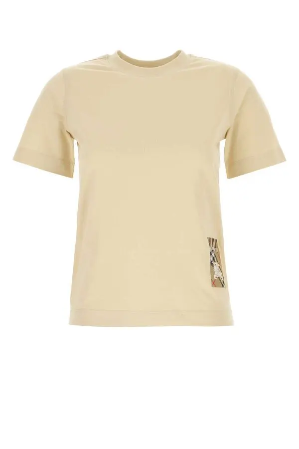 Burberry Vintage Check Patch Crewneck T-shirt - Nutmeg
