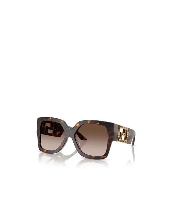 Versace Medusa Plaque Oversized Frame Sunglasses
