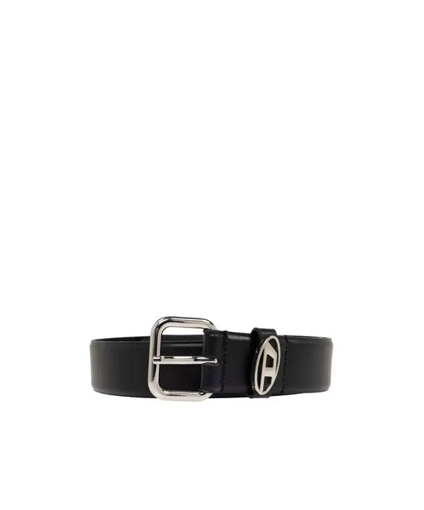 DIESEL® B-1dr Leather Belt - Black