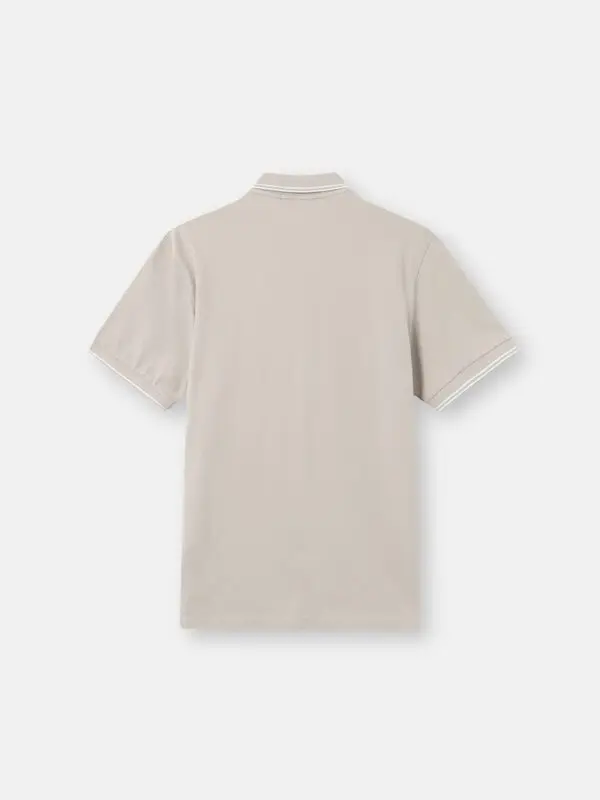 Stone Island Logo Patch Short-sleeved Polo Shirt - No