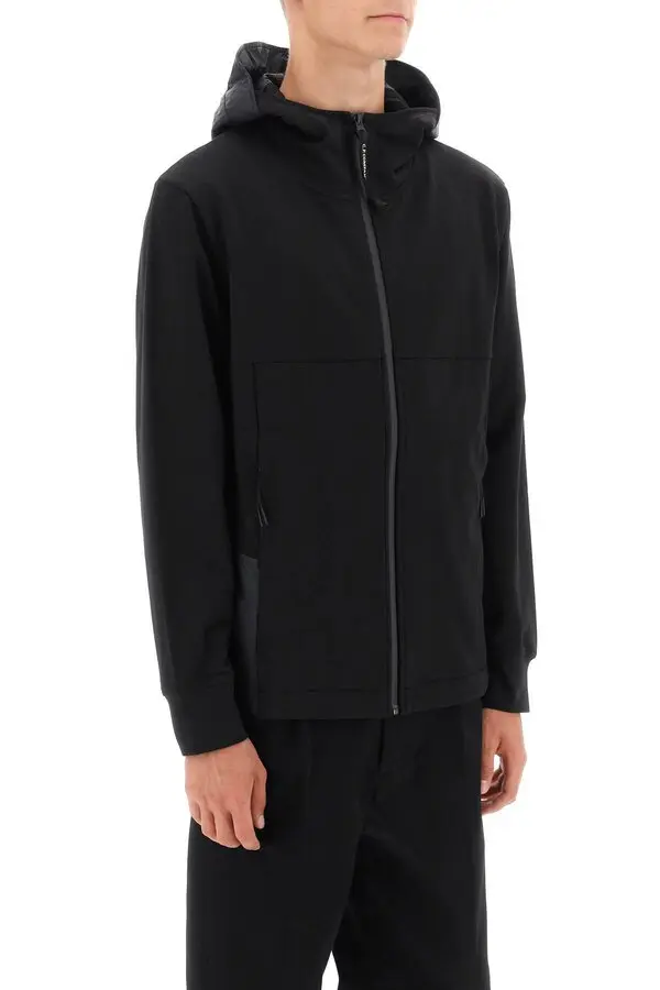 C.P. COMPANY Panelled Zip-up Hooded Jacket