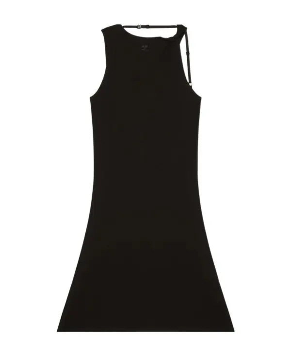 COURREGES Jersey Strap-detail Mini Dress