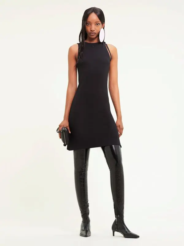 COURREGES Jersey Strap-detail Mini Dress