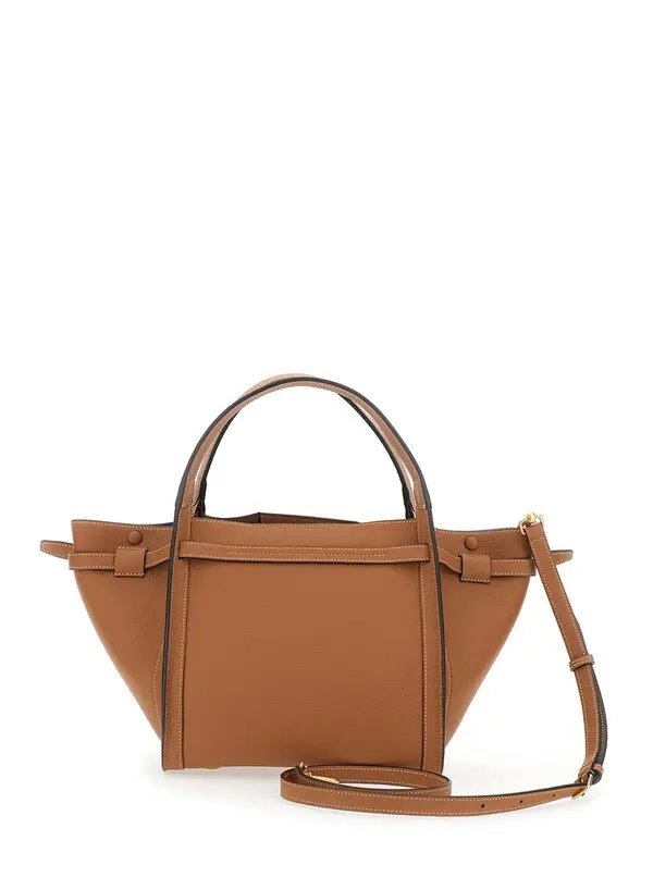 TOD'S T-plaque Top Handle Bag - Brown