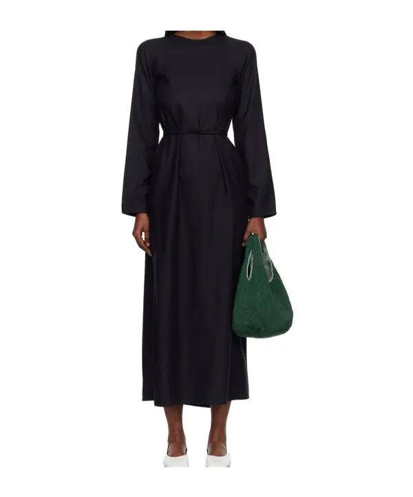 BASERANGE Long-sleeved Apron-style Dress