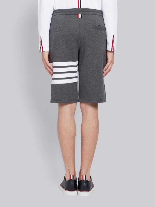 Thom Browne 4-bar Drawstring Shorts - Dark Gray