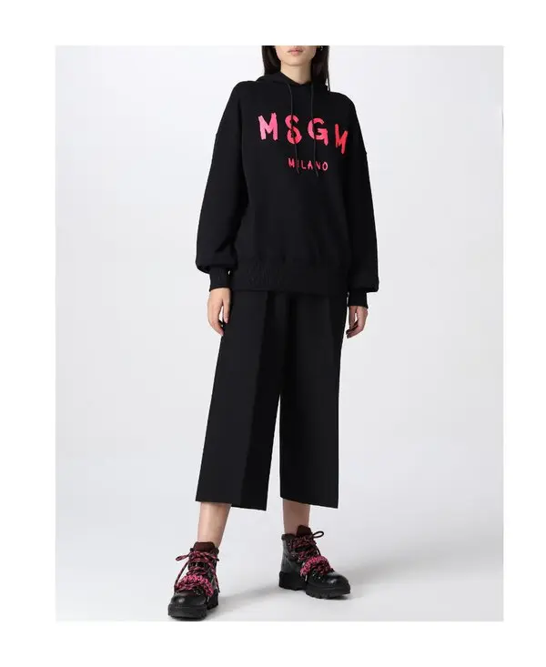 MSGM Logo Print Hoodie