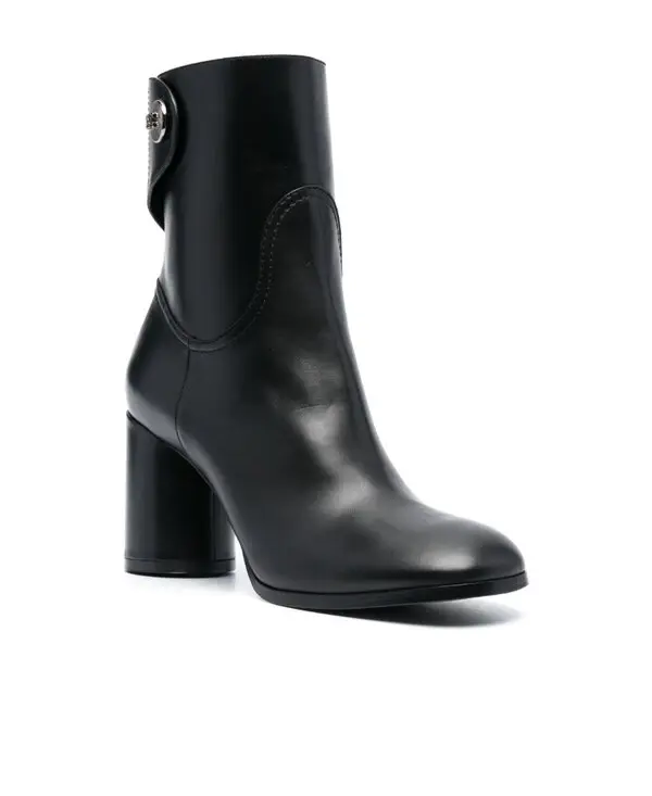 Casadei Round Toe Block-heel Boots