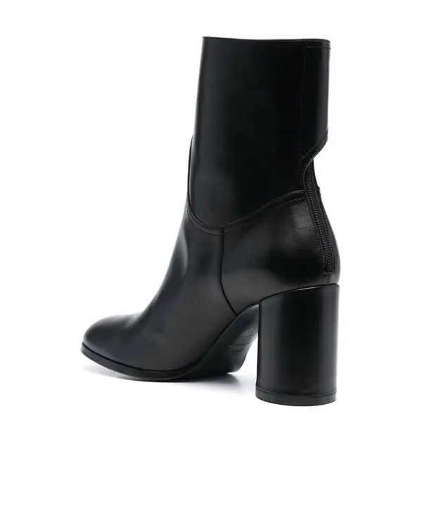 Casadei Round Toe Block-heel Boots