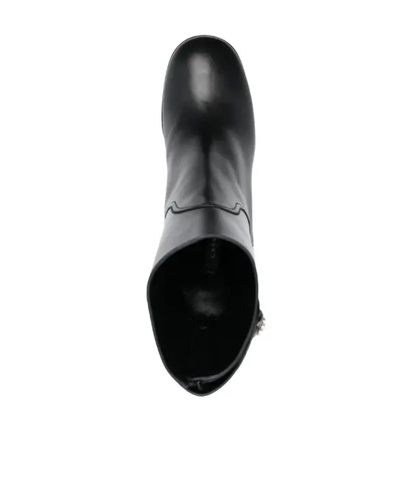Casadei Round Toe Block-heel Boots